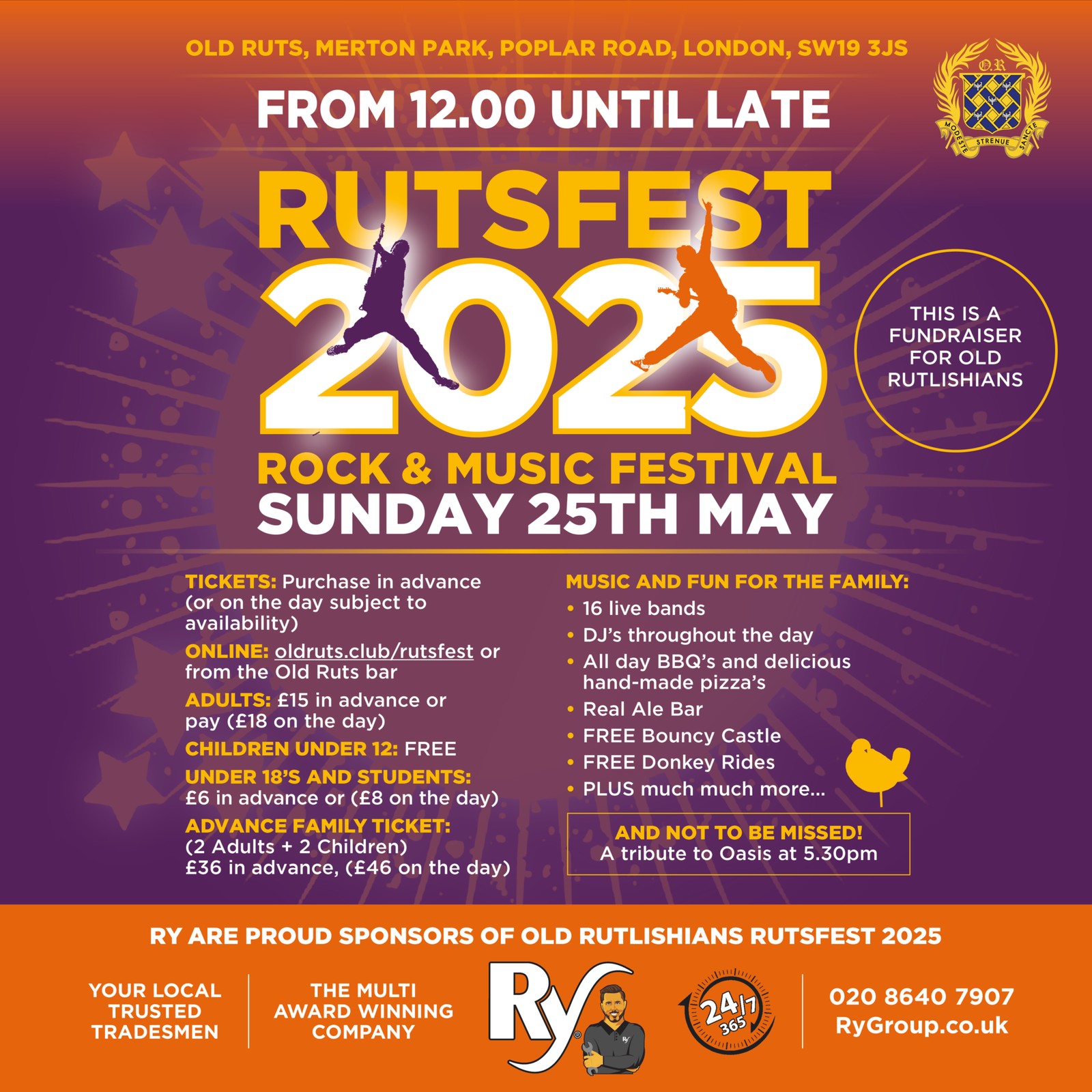 RutsFest 2025 - Music Festival - Old Rutlishians' Association